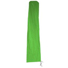 Schutzh&uuml;lle MCW f&uuml;r Ampelschirm bis 3,5 m, Abdeckh&uuml;lle Cover mit Rei&szlig;verschluss ~ gr&uuml;n
