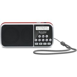Technisat TECHNIRADIO RDR portables DAB+/UKW Radio inkl. Netzteil, Akku rot