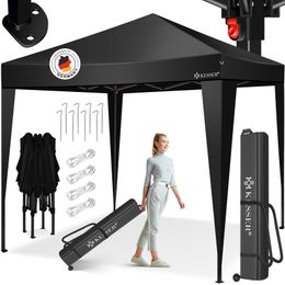Kesser&reg; Pavillon 3x3m wasserdicht inkl. Tragetasche mit Rollen Pop-Up Klicksystem UV-Schutz 50+ Faltpavillon Gartenzelt Partyzelt Metall-Verstrebungen