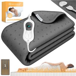 Kesser&reg; W&auml;rmeunterbett mit Abschaltautomatik Fernbedienung Heizdecke mit 3 Temperaturstufen W&auml;rmebettunterlage f&uuml;rs Bett Matratzenheizung W&auml;rmedecke aus weichem Vlies Heizkissen