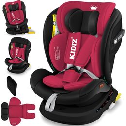 Kidiz&reg; Kindersitz Autositz Kinderautositz Baby Isofix Top Tether 360&deg; drehbar i-Size Gruppe 0/1/2/3 ab Geburt -12 Jahre + Sonnenschutzdach Seitenschutz 5 Punkt Gurt Kopfst&uuml;tzenverstellung ECE R129
