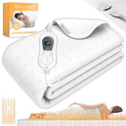Kesser&reg; W&auml;rmeunterbett mit Abschaltautomatik Fernbedienung Heizdecke mit 3 Temperaturstufen W&auml;rmebettunterlage f&uuml;rs Bett Matratzenheizung W&auml;rmedecke aus weichem Vlies Heizkissen