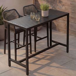 Stehtisch MCW-P91, Gartentisch Bartisch Tisch, Outdoor Metall 105x130x65cm ~ anthrazit
