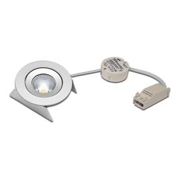 HERA LED-Einbauleuchten Set 230mA dimmbar chrom-matt 61001475201)