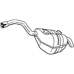 BOSAL Endschalld&auml;mpfer 154449 f&uuml;r Ford Volvo
