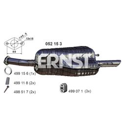 Ernst Endschalld&auml;mpfer 052153 f&uuml;r Opel GM