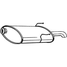BOSAL Endschalld&auml;mpfer 190361 f&uuml;r Peugeot
