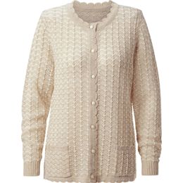 Ajourstrickjacke