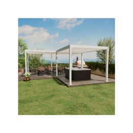 Weide Deluxe Pavillon Terrassen&uuml;berdachung Aluminium 6 X 7 M +Verbindung 3 M