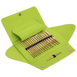 AddiClick Rundstricknadel-Set "Bamboo", Bambus, St&auml;rken: 3,5&ndash;8