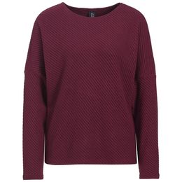 Gina Damen Sweatshirt mit Rippstruktur