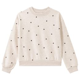 Yigga M&auml;dchen Sweatshirt mit Herz-Stickerei