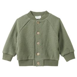 Topomini Baby Wollwalk-Blousonjacke mit Rippb&uuml;ndchen