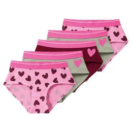 Yigga 5 M&auml;dchen Pantys mit Rippstruktur