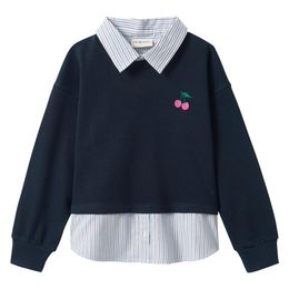 Topolino M&auml;dchen Sweatshirt mit Bluseneinsatz