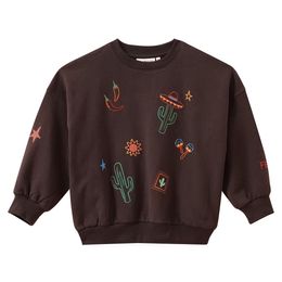 Topolino Jungen Sweatshirt mit Stick-Motiven