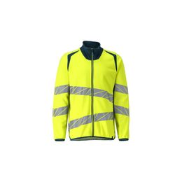 Mascot Sweatshirt mit Rei&szlig;verschluss modern Fit Gr. M hi-vis gelb/dunkelpetroleum (19184-781-1744-M)