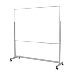 Maul Whiteboard Maulstandard fixed, mobil, Querformat, drehbar, 1200 x 1800 mm, magnethaftend, Ablageschale, kunststoffbeschichtetes Stahlblech, grau