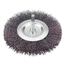 HiKOKI Stahldraht-Rundb&uuml;rste 100 x 0,3 mm gewellt Stahl 6mm (751321)