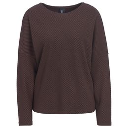 Gina Damen Sweatshirt mit Rippstruktur