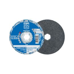 Pferd TOOLS COMBICLICK verpresste Vliesronde CC PNER &Oslash; 125 mm Weich SIC Fein f&uuml;r Finish (42002056)