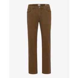 Brax Herren Five-Pocket-Hose Style COOPER TT LIGHT CHOCOLATE, braun, Gr. 35/36