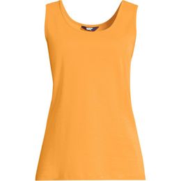 LANDS' END &Auml;rmelloses Top aus Baumwolle f&uuml;r Damen, Damen, size: regular, Orange, Baumwolle, by Lands' End