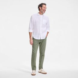 LANDS' END Soft Comfort Straight Fit Jeans im Leinenmix, Herren, size: regular, Gr&uuml;n, Baumwolle/Leinen/Baumwoll-Mischung, by Lands' End