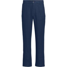 LANDS' END Premium Reinleinen-Hose, Herren, size: regular, Blau, Leinen, by Lands' End