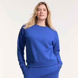 LANDS' END Sweatshirt SERIOUS SWEATS f&uuml;r Damen, Damen, size: regular, Blau, Elasthan/Baumwoll-Mischung/Polyester-Mischung, by Lands' End