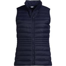 LANDS' END Daunenweste WANDERWEIGHT Verstaubar Ultraleicht f&uuml;r Damen, Damen, size: regular, Blau, Nylon, by Lands' End