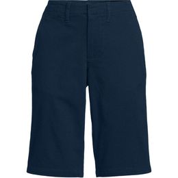 LANDS' END Chino-Bermudas f&uuml;r Damen in Petite-Gr&ouml;&szlig;e, Damen, size: petite, Blau, Elasthan/Baumwoll-Mischung, by Lands' End