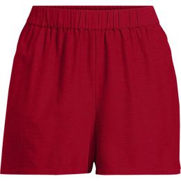 Dehnbund-Shorts f&uuml;r Damen, Damen, size: regular, Rot, Baumwolle/Viskose/Baumwoll-Mischung, by Lands' End