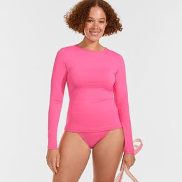 LANDS' END Badeshirt f&uuml;r Damen, Damen, size: regular, Pink, Nylon-Mischung, by Lands' End