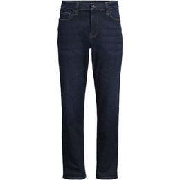 LANDS' END All-Day CoolMax Straight Fit Stretch-Jeans, Herren, size: regular, Blau, by Lands' End