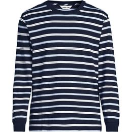 LANDS' END Super-T Langarm-Shirt f&uuml;r Herren, Classic Fit, Herren, size: regular, Blau, Baumwolle, by Lands' End