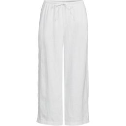 LANDS' END Weite Premium Reinleinen-Schlupfhose in 7/8-L&auml;nge f&uuml;r Damen, Damen, size: regular, Wei&szlig;, Leinen, by Lands' End