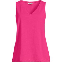 LANDS' END Baumwolltop aus Flammgarn f&uuml;r Damen, Damen, size: regular, Pink, Baumwolle, by Lands' End