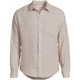 LANDS' END Premium Reinleinen-Hemd f&uuml;r Herren, Herren, size: regular, Beige, Leinen, by Lands' End