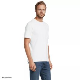 LANDS' END Super-T Kurzarm-Shirt f&uuml;r Herren, Classic Fit, Herren, size: regular, Wei&szlig;, Baumwolle, by Lands' End