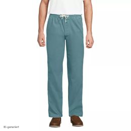 LANDS' END Entspannte Schlupfbund-Hose f&uuml;r Herren, Herren, size: regular, Blau, Elasthan/Baumwoll-Mischung, by Lands' End