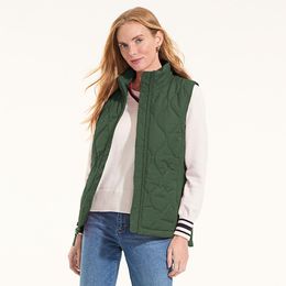 LANDS' END Isolierte FeatherFree Steppweste, Damen, size: regular, Gr&uuml;n, Polyester, by Lands' End