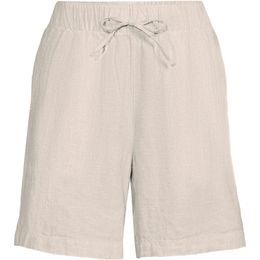 LANDS' END Premium Reinleinen-Schlupfshorts f&uuml;r Damen, Damen, size: regular, Elfenbein, Leinen, by Lands' End