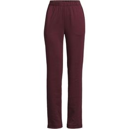 LANDS' END Straight Fit Freizeithose SPORT KNIT f&uuml;r Damen in Plus-Gr&ouml;&szlig;e, Damen, size: plus, Rot, Baumwolle, by Lands' End
