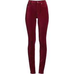 LANDS' END Slim Fit Samthose High Waist f&uuml;r Damen, Damen, size: regular, Rot, Baumwoll-Mischung, by Lands' End