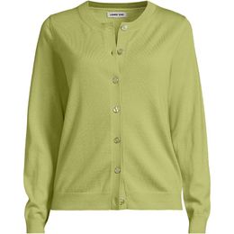 LANDS' END Merino-Cardigan f&uuml;r Damen, Damen, size: regular, Gr&uuml;n, by Lands' End