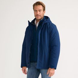 LANDS' END Isolierte, wasserdichte 3-in-1-Jacke Squall f&uuml;r Herren, Herren, size: regular, Blau, Polyester/Nylon, by Lands' End