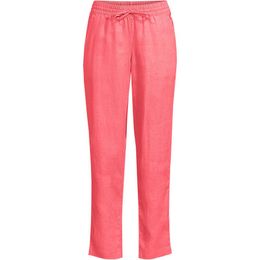 LANDS' END Leinen-Jogginghose f&uuml;r Damen, Damen, size: regular, Pink, Leinen, by Lands' End