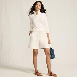 LANDS' END Leichte Sweatshorts f&uuml;r Damen in Petite-Gr&ouml;&szlig;e, Damen, size: petite, Elfenbein, by Lands' End