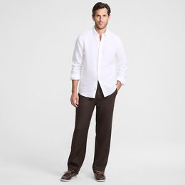 LANDS' END Premium Reinleinen-Hose, Herren, size: regular, Sonstige, Leinen, by Lands' End